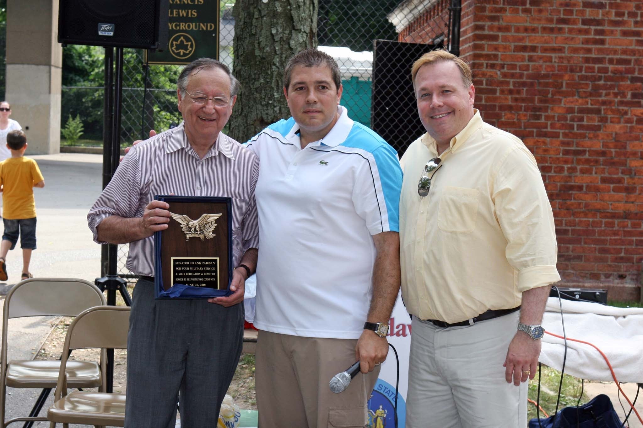 Padavan Honored For Commitment and Dedication To The Entire Whitestone ...